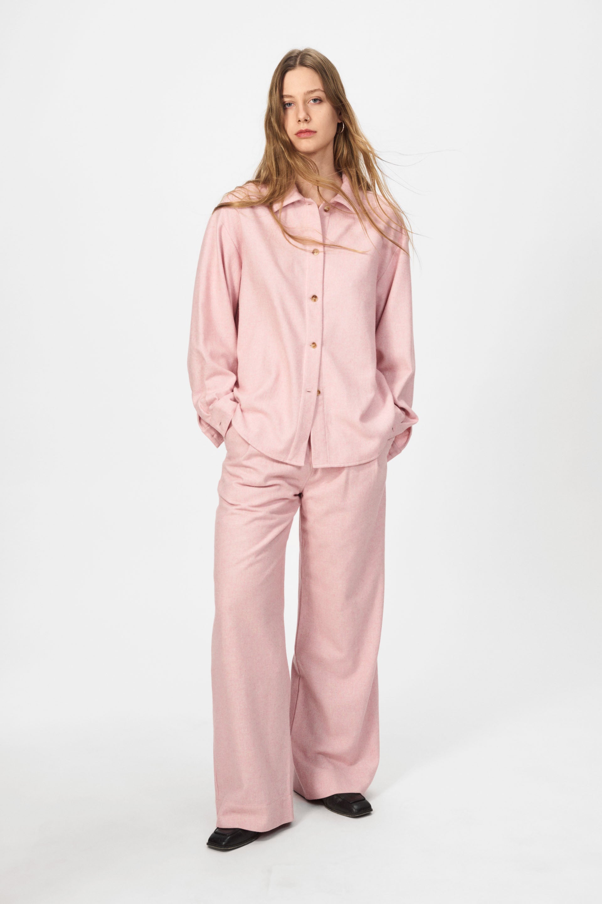 Bonnyrigg Shirt - Blush Melange